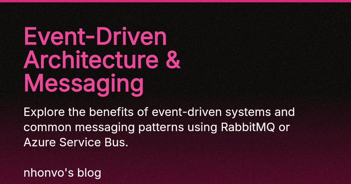Event-Driven Architecture & Messaging