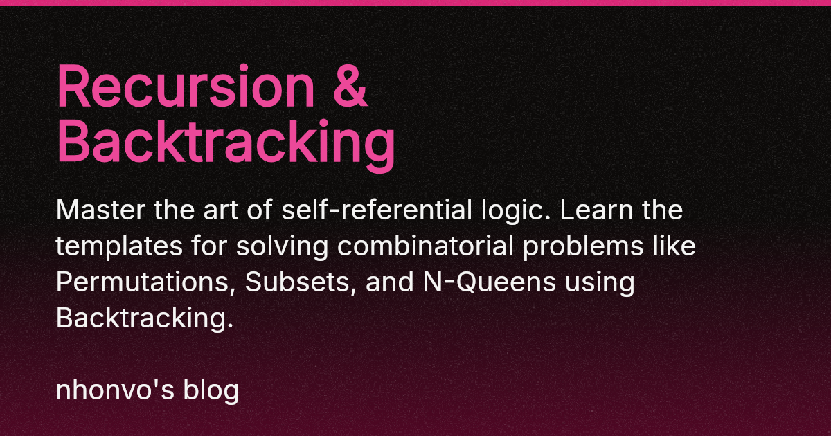 Recursion & Backtracking