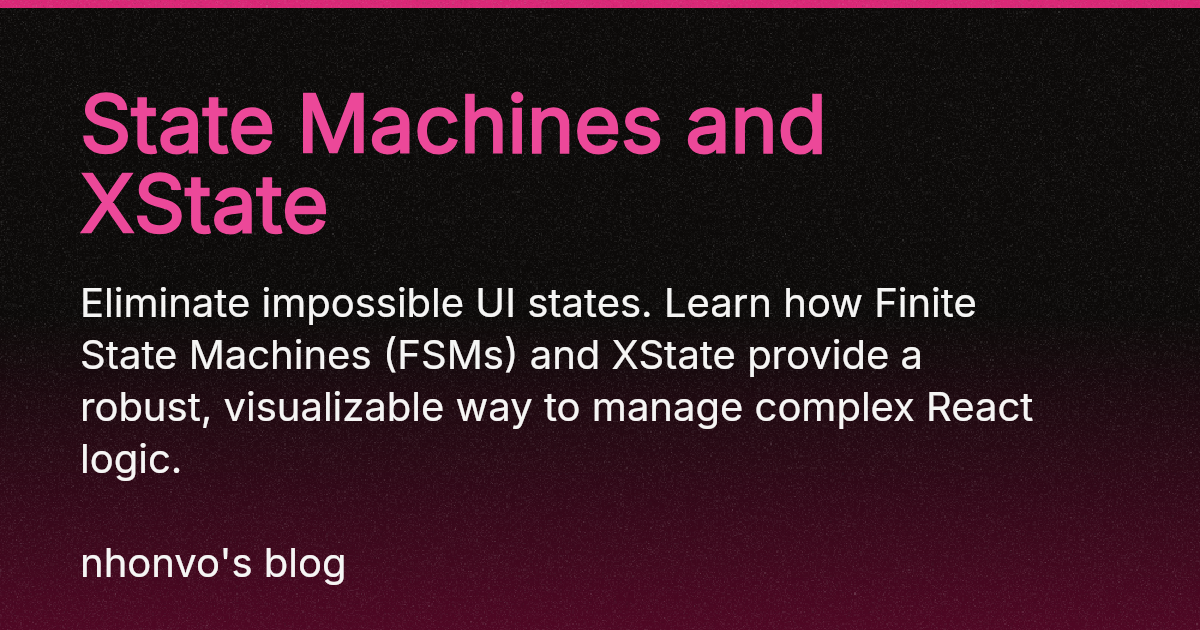 State Machines and XState