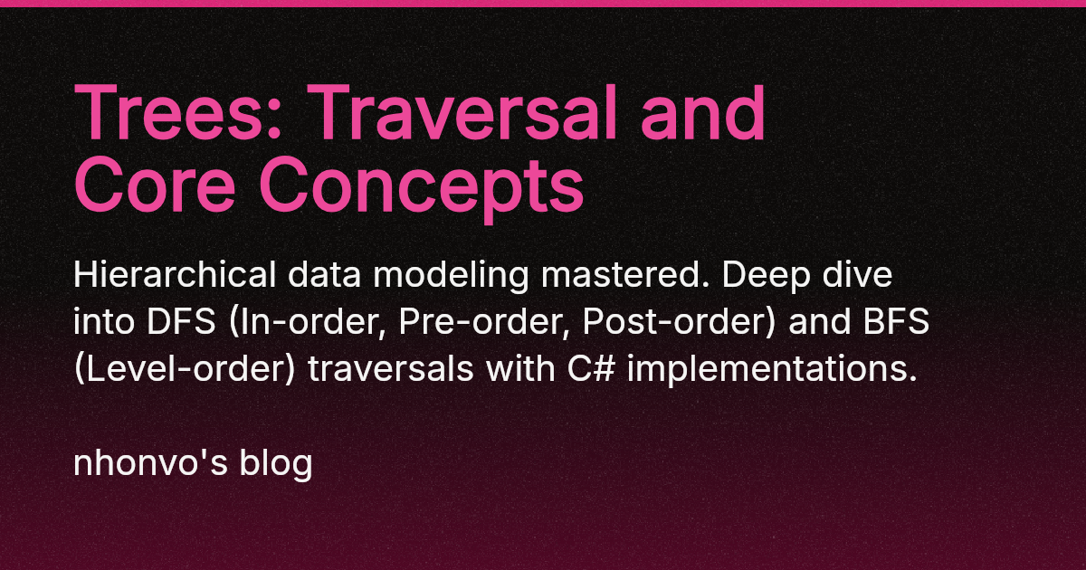 Trees: Traversal and Core Concepts